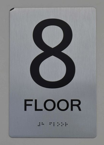 8th FLOOR ADA Sign -Tactile Signs The sensation line