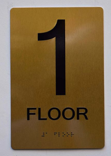 1ST FLOOR SIGN ADA Tactile Signs
