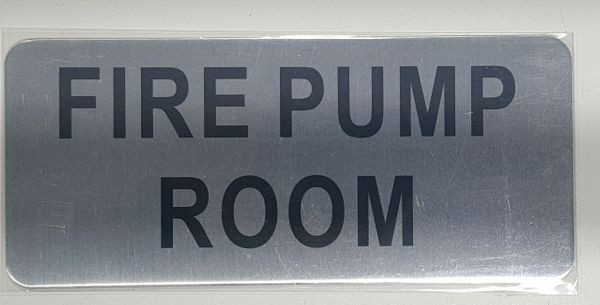 FIRE PUMP ROOM SIGN- The Mont Argent Line