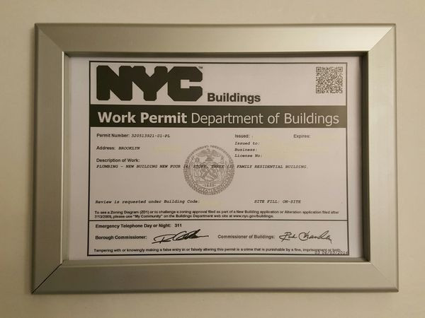 DOB Permit Frame -Heavy duty (PERMIT FRAMES A4)
