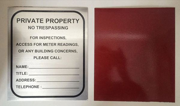 BUILDING ACCESS CONTACT Sign