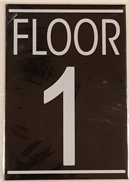 FLOOR NUMBER ONE (1) Sign