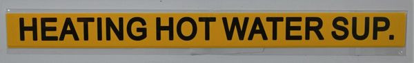 HEATING HOT WATER SUP. SIGN