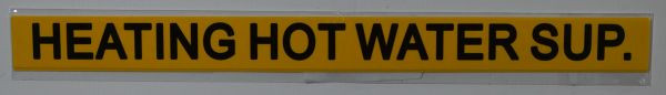 HEATING HOT WATER SUP. SIGN