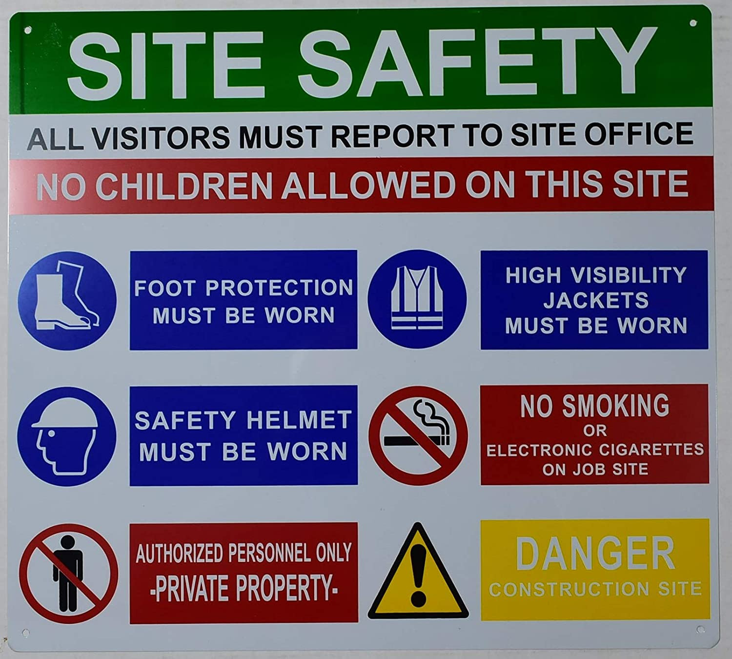 Aluminium Safety Sign "TO ANONYMOUSLY REPORT UNSAFE CONDITION AT THIS ...