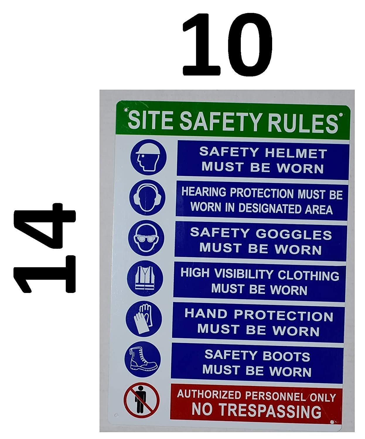 PPE Sign - Site Safety Rules Sign