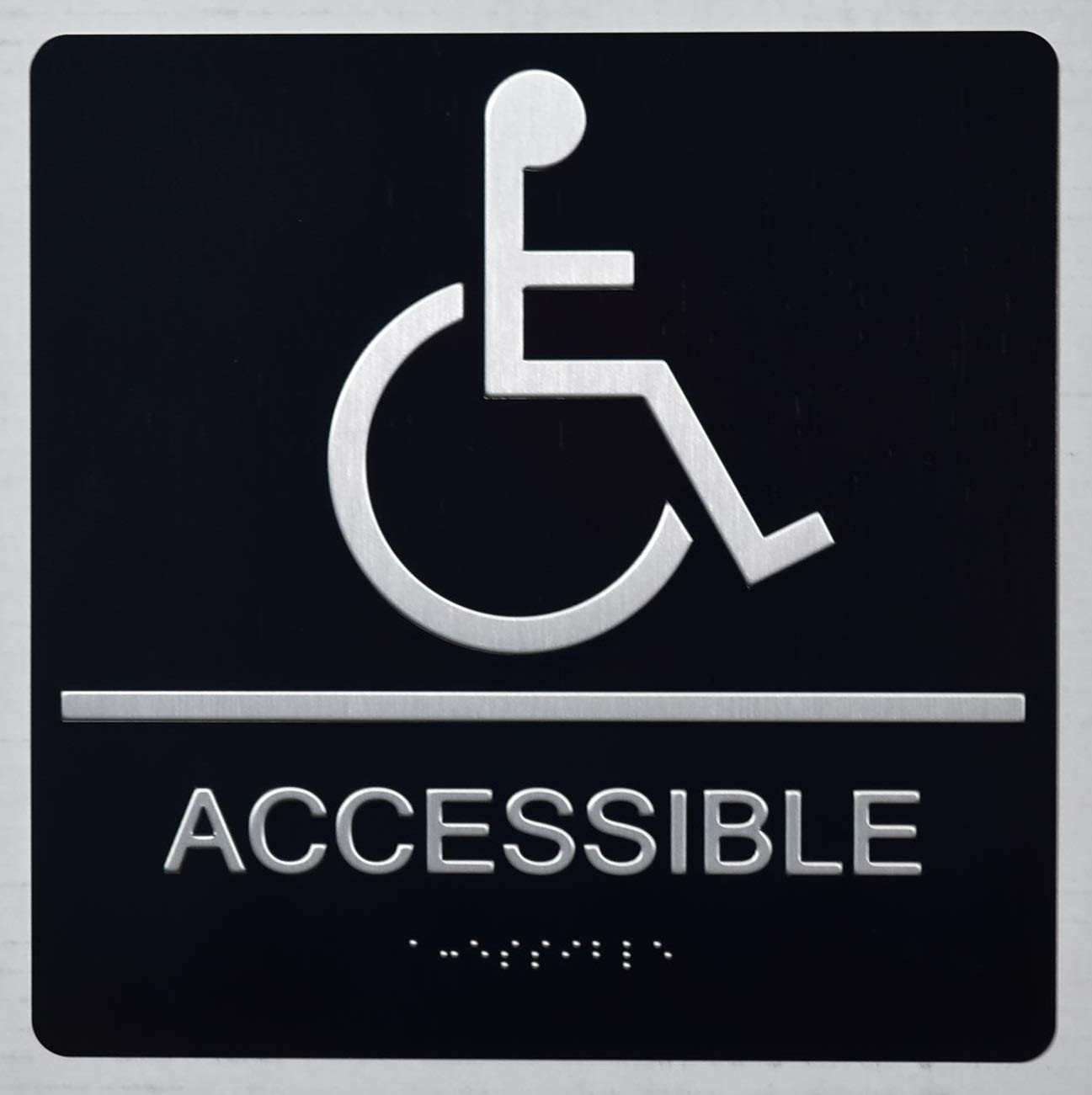 ACCESSIBLE Sign -Tactile Signs Tactile Signs The Sensation line