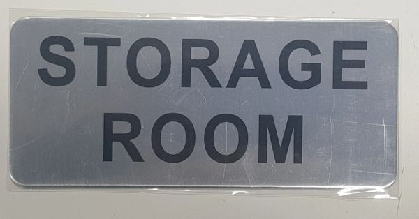 STORAGE ROOM SIGN - BRUSHED ALUMINUM - The Mont Argent Line