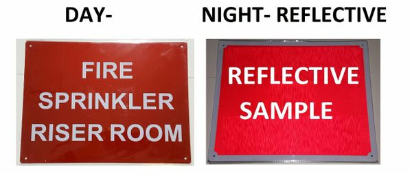 FIRE SPRINKLER RISER ROOM SIGN