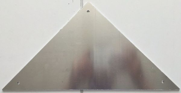 ROOF TRUSS IDENTIFICATION SIGN- REFLECTIVE !!! (ALUMINUM SIGNS ) WHITE