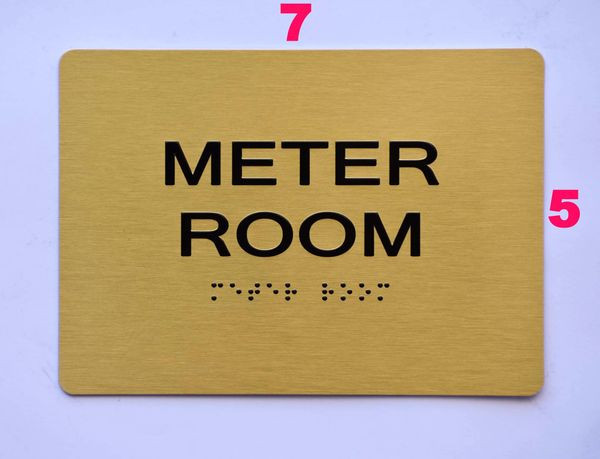 Meter Room SIGN Tactile Signs