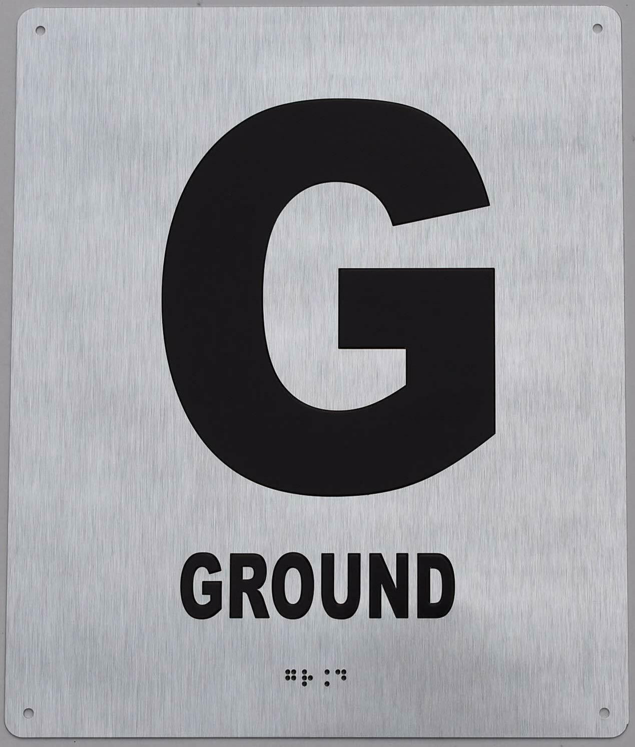 Ground Floor Sign -Tactile Signs Tactile Signs Floor Number Sign ...