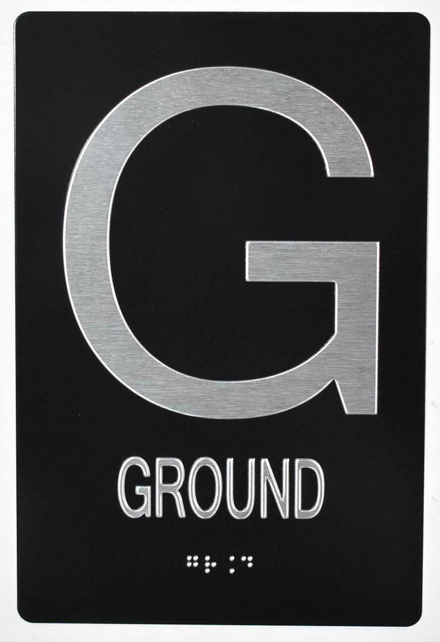 Ground Floor Sign -Tactile Signs ADA Sign. -Tactile Signs The Sensation ...