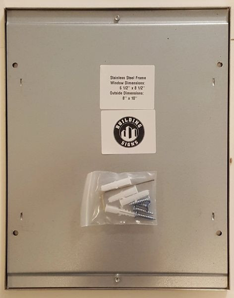 Elevator Permit Frame Stainless Steel