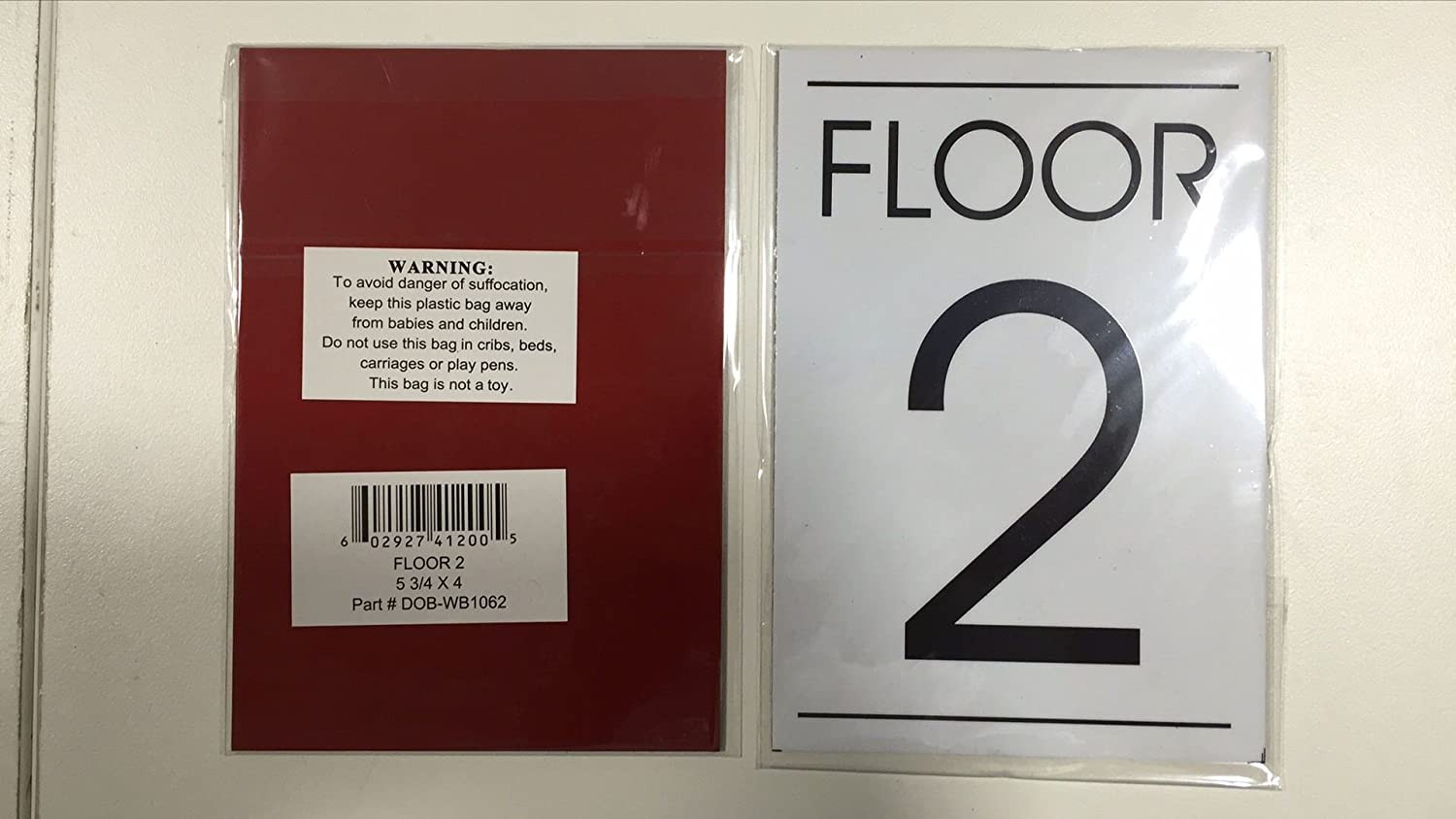 FLOOR NUMBER SIGN - 2ND FLOOR SIGN
