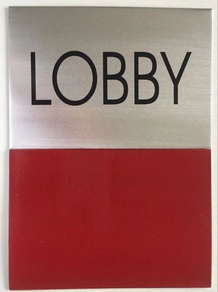 FLOOR NUMBER Sign - LOBBY Sign