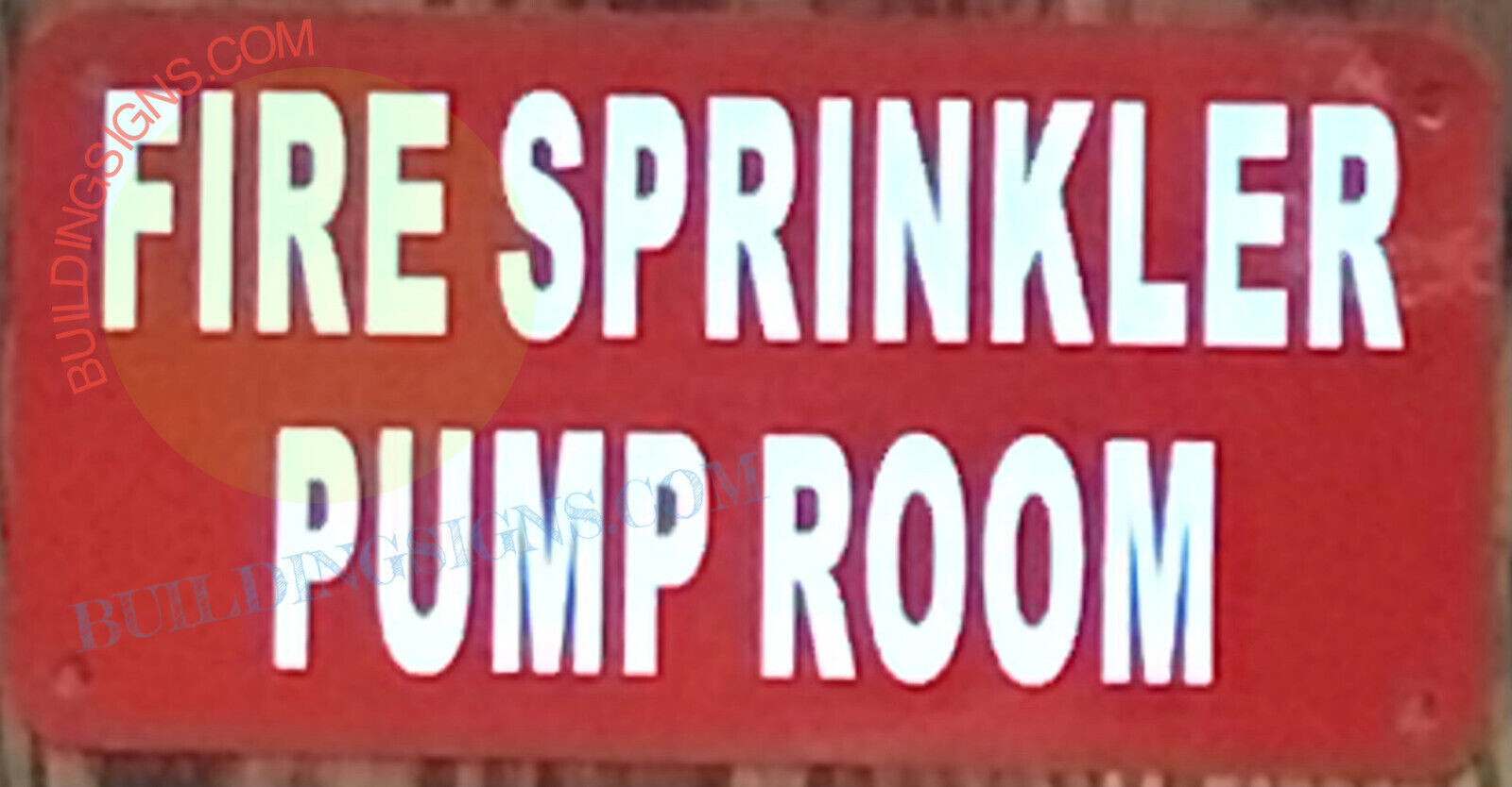 FIRE SPRINKLER PUMP ROOM SIGN
