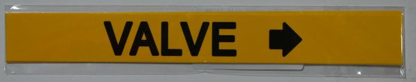 VALVE SIGN RIGHT ARROW