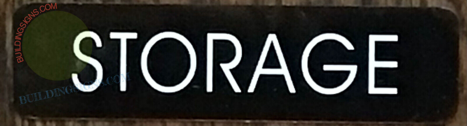 STORAGE SIGN 2X7.75(BLACK BACKGROUND) - HPD-SIGNS.COM