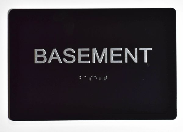 BASEMENT SIGN - BLACK