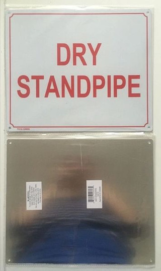 DRY STANDPIPE Sign