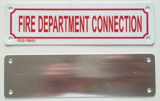 FIRE DEPARTMENT CONNECTION SIGN
