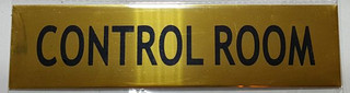 CONTROL ROOM Sign