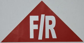 FLOOR AND ROOF TRUSS IDENTIFICATION SIGN (STICKER , RED)