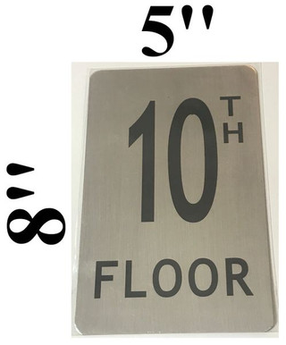 FLOOR NUMBER Sign - 10TH FLOOR Sign