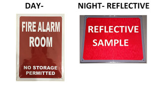 FIRE ALARM ROOM SIGN - RED