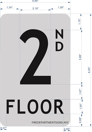 2nd floor Sign