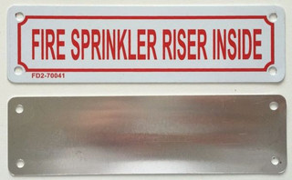 FIRE SPRINKLER RISER INSIDE SIGN
