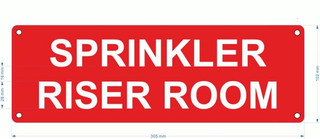 SPRINKLER RISER ROOM SIGN