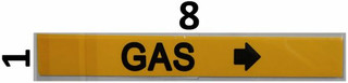 GAS RIGHT ARROW SIGN