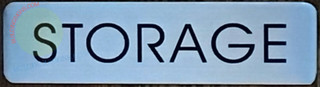 STORAGE SIGN (2x7.75 BRUSH SILVER,ALUMINUM) - HPD-SIGNS.COM