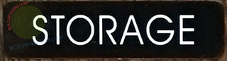 STORAGE SIGN 2X7.75(BLACK BACKGROUND) - HPD-SIGNS.COM