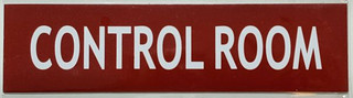 CONTROL ROOM SIGN - RED