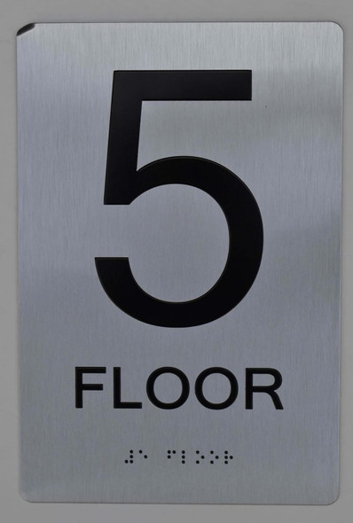 FLOOR NUMBER SIGN Tactile Graphics Grade 2 Braille Text with raised ...