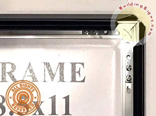Elevator Certificate FRAME (Black, Heavy Duty - Aluminum)
