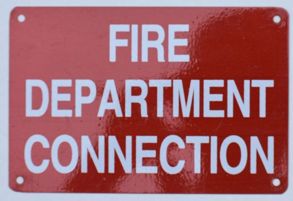 FIRE DEPARTMENT CONNECTION SIGN