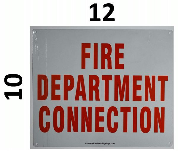 FIRE DEPARTMENT CONNECTION Sign