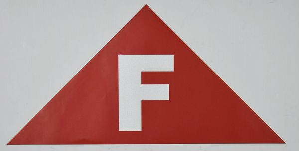 FLOOR TRUSS IDENTIFICATION Sign (STICKER TRIANGLE)