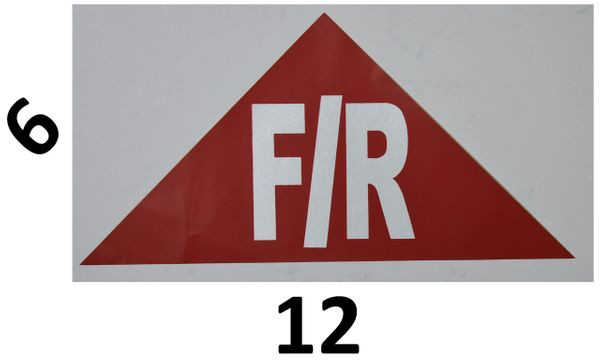 FLOOR AND ROOF TRUSS IDENTIFICATION SIGN (STICKER , RED)