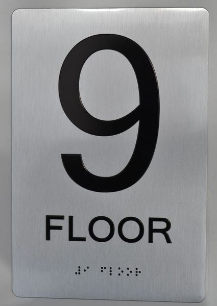 9th FLOOR ADA Sign -Tactile Signs The sensation line