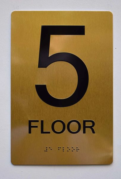 5th FLOOR Sign -Tactile Signs Tactile Signs