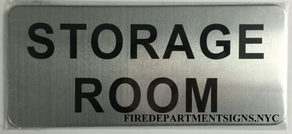 STORAGE ROOM SIGN - BRUSHED ALUMINUM - The Mont Argent Line
