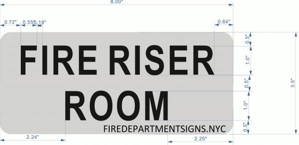 FIRE RISER ROOM SIGN