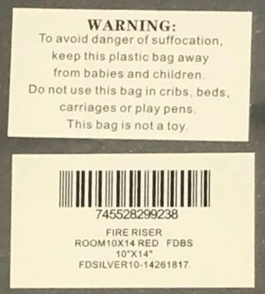 FIRE RISER ROOM NO STORAGE PERMITTED SIGN