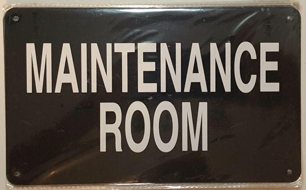 MAINTENANCE ROOM SIGN