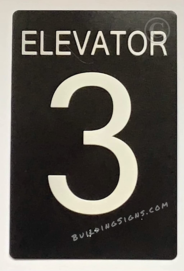elevator room signs